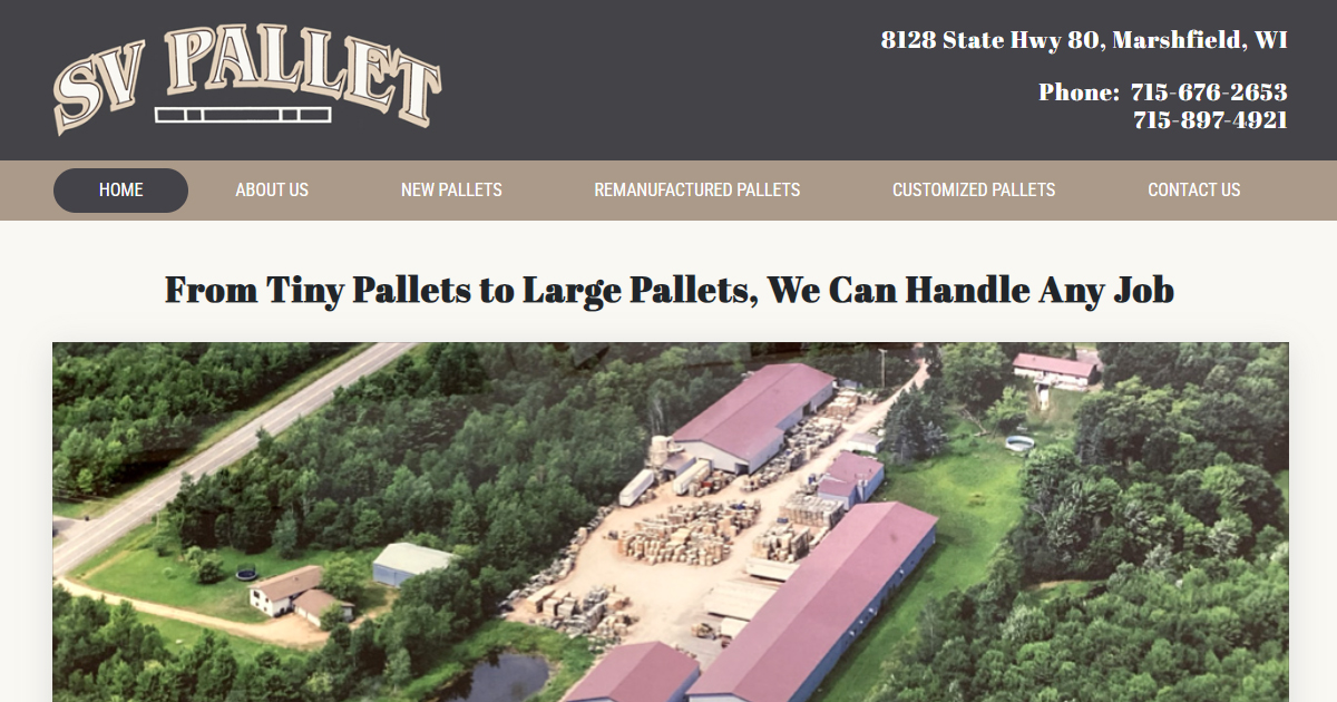 Customized Pallets | SV Pallet